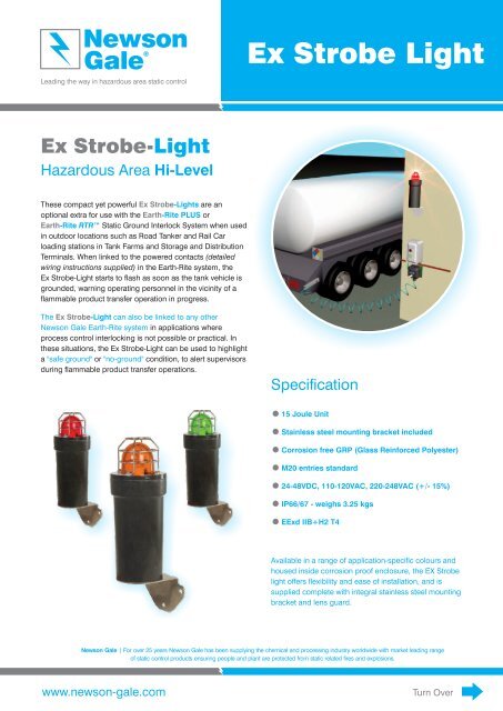 Ex Strobe Light - Newson Gale