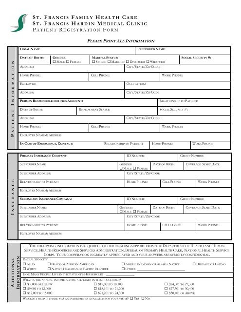 Hospital Forms And Systems