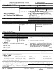DD Form 1746, Application for Assignment to ... - Air Force Housing