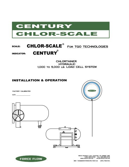 Hydraulic Scale Manual - TGO Technologies, Inc.