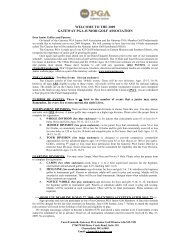 member classifications - Gateway PGA