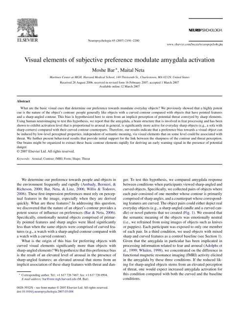 view paper - Moshe Bar - Harvard University