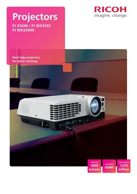 Desk Edge Projectors Brochure - Ricoh Europe