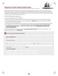 Vanguard Limited Agent Authorization