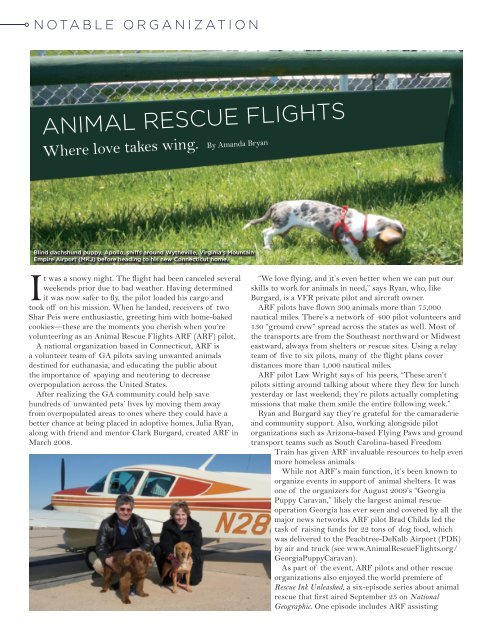 Autopilot Magazine - Animal Rescue Flights