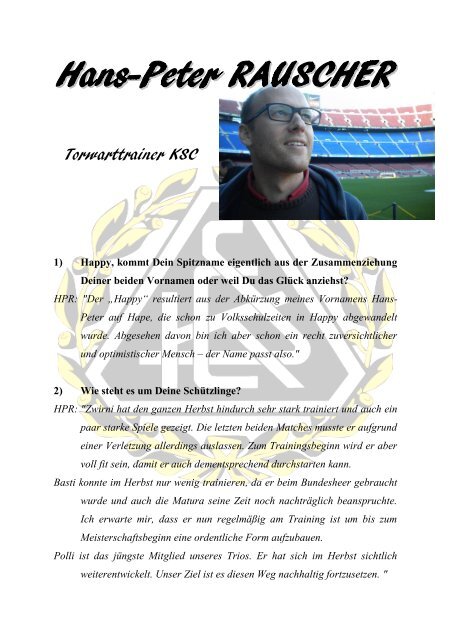 Hans-Peter RAUSCHER - Kremser SC