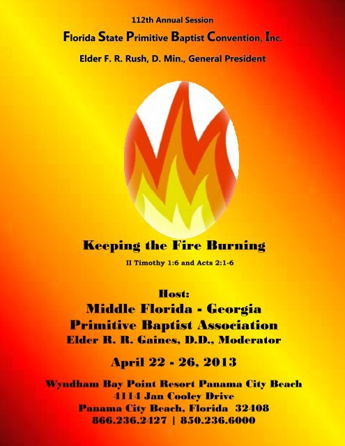 2013 convention program - Florida State Primitive Baptist ...
