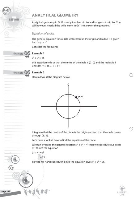 MATHS Lesson 7 Analytical Geometry GR12