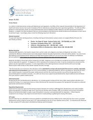 Test Menu PDF - NeoGenomics Laboratories