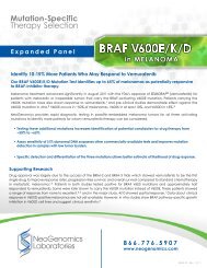Test Menu PDF - NeoGenomics Laboratories