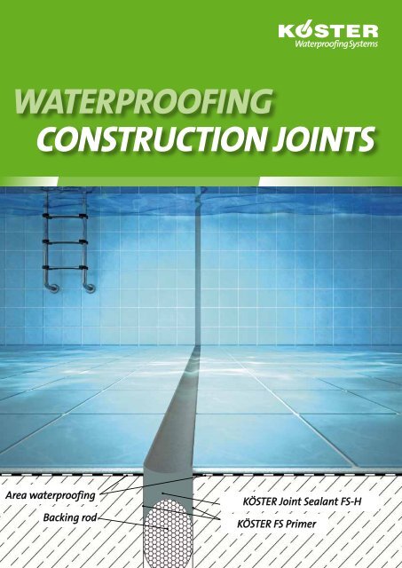 Waterproofing construction Joints - Koster