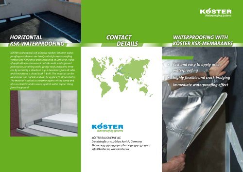 KÖSTER KSK Membranes