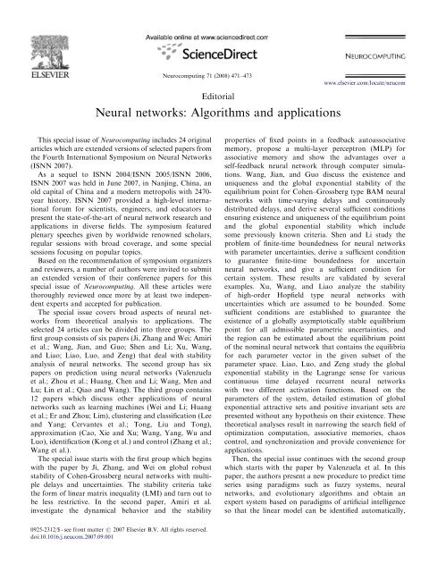 Neural Networks Algorithms And Applications