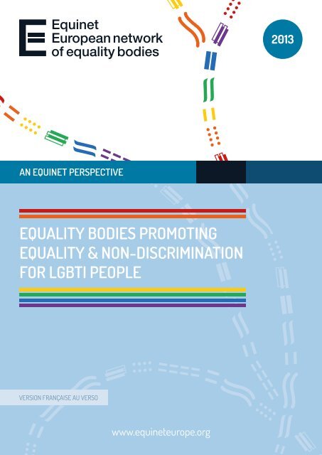 EQUALITY BODIES PROMOTING EQUALITY & NON-DISCRIMINATION FOR LGBTI PEOPLE