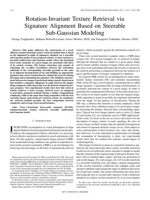Rotation Invariant Texture Retrieval Via Signature Alignment Based