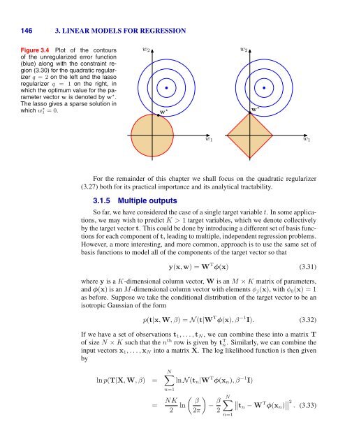 146 3 Linear Models For