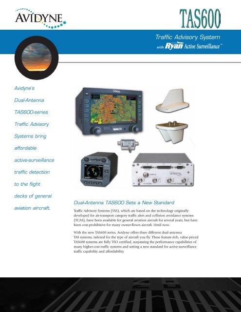 Traffic Advisory System - Avidyne