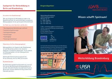 Flyer Vorlage - Berufsfortbildungswerk bfw