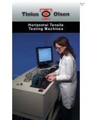 Test Navigator software - Tinius Olsen