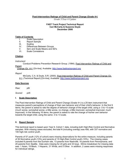 Grade 5/Year 6 Update - Fast Track Project