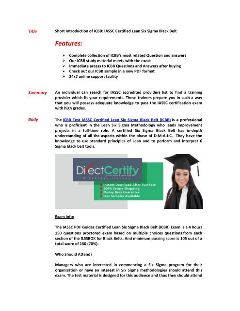 ICBB Exam Questions - Pass in First Attempt