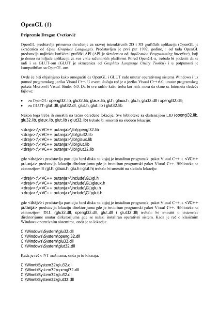 OpenGL (1) - Tutoriali.org