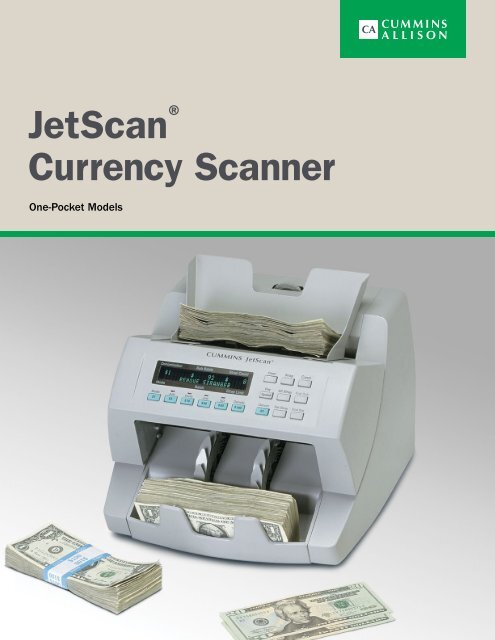 JetScan One Pocket Scanner - Cummins-Allison