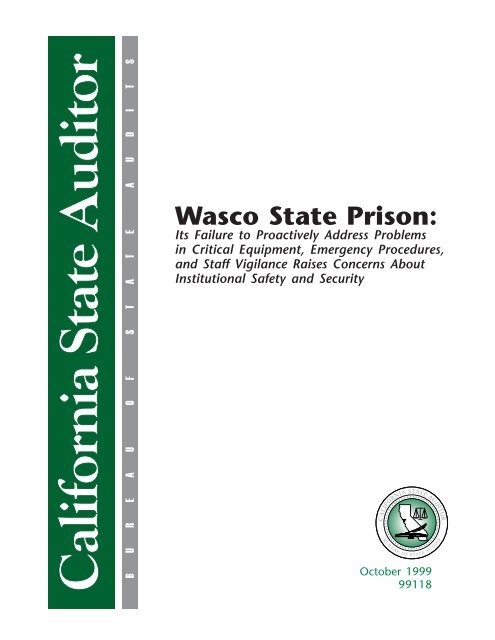 Wasco State Prison - California Correctional Peace Officers ...