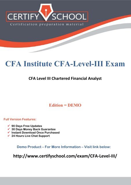 CFA-Level-III Exam