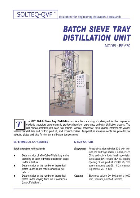 Batch Flow Vacuum Distillation Setup