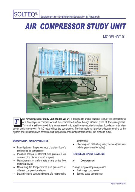 AIR COMPRESSOR STUDY UNIT - Solution Engineering