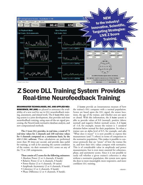 Z Score Brochure - BrainMaster Technologies