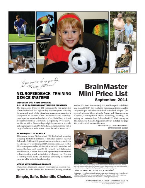 BrainMaster Mini Price List - BrainMaster Technologies