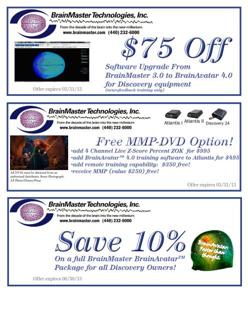 Offer Code - BrainMaster Technologies