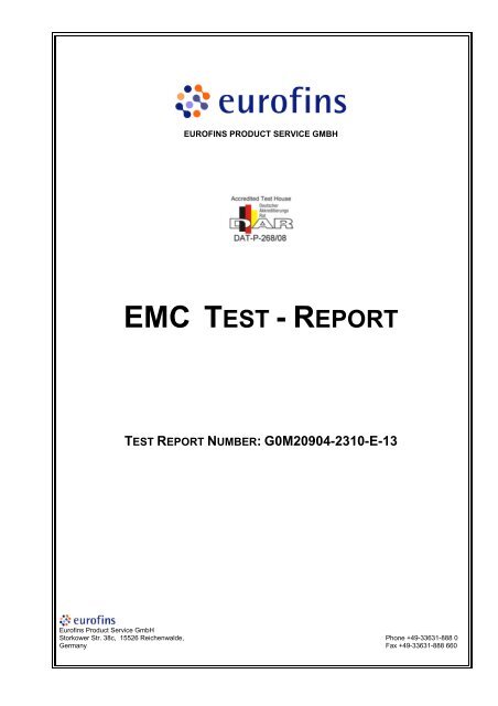 EMC TEST - REPORT - Falcom