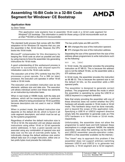 Assembling 16-Bit Code in a 32-Bit Code Segment for Windows