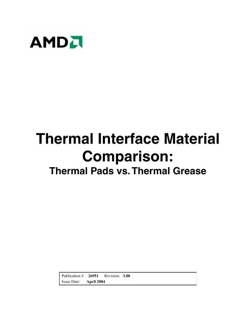 Thermal Interface Material Comparison: Thermal Pads vs. Thermal ...