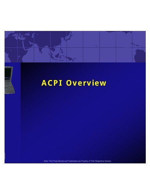 ACPI Overview