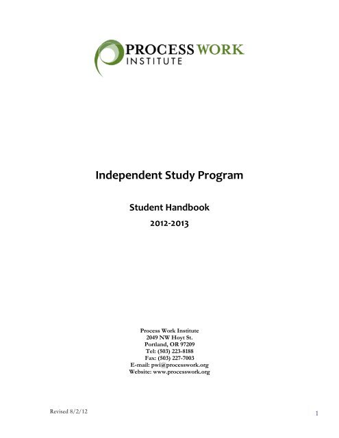 Handbook - Process Work Institute