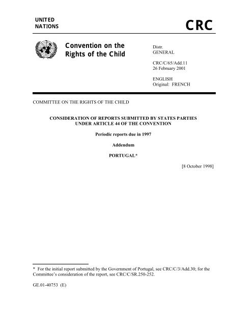 CRC Convention on the Rights of the Child - Direitos Humanos