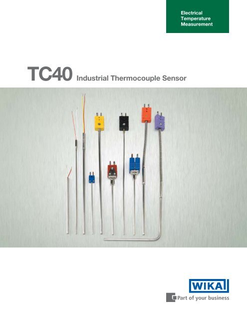 TC40 Industrial Thermocouple Sensor - WIKA
