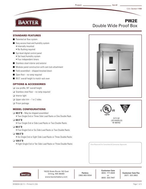 PW2E Double Wide Proof Box - Hobart