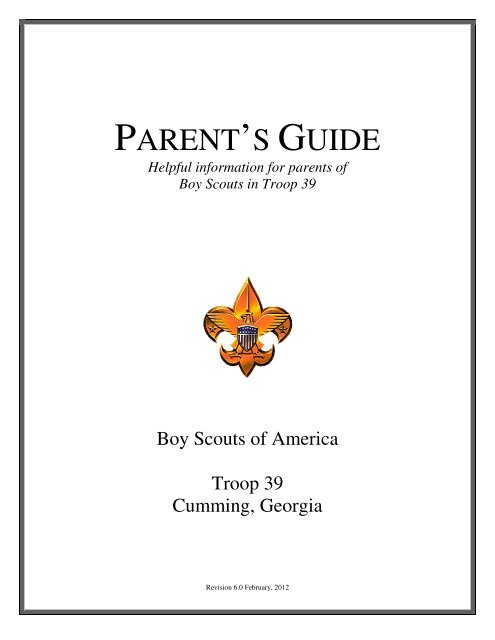 PARENT'S GUIDE - Boy Scout Troop 39