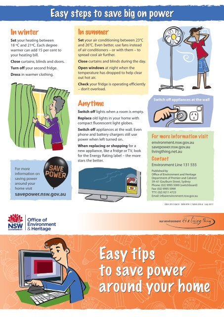 Easy tips to save power around your home