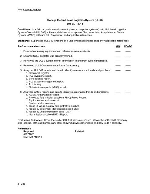 STP 9-62B14-SM-TG Manage