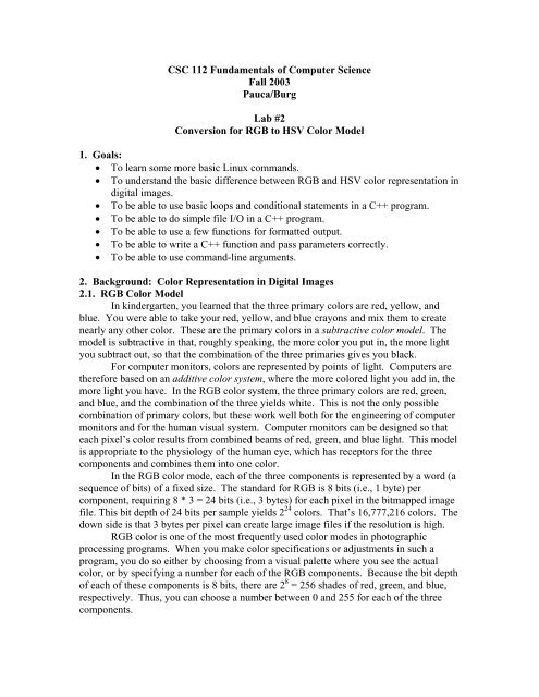Csc 112 Fundamentals Of Computer Science Home Page Text