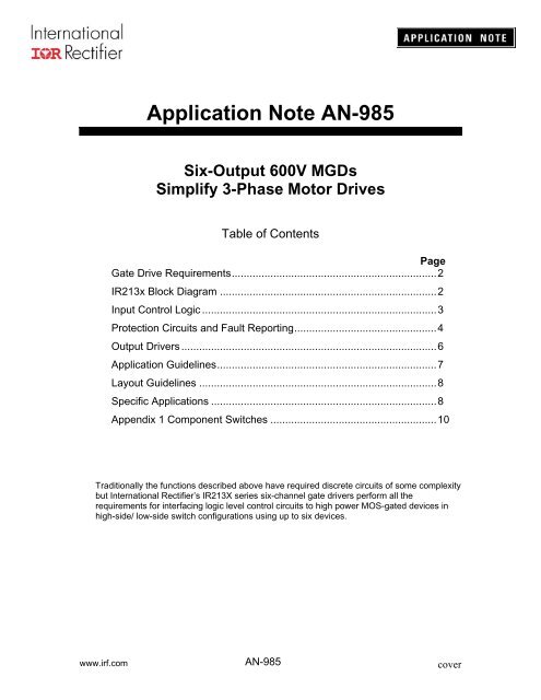 Application Note AN-985