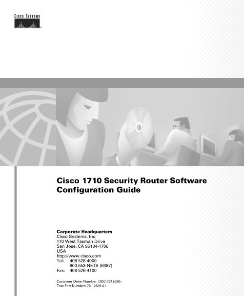 Cisco 1710 Security Router Software Configuration Guide