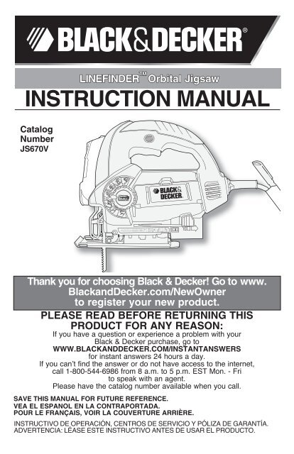 Black And Decker Jigsaw Manual