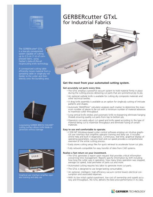 GERBERcutter GTxL - Amatec